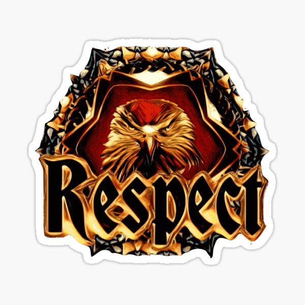 "Most Respect ," Sticker for Sale by Himdilly | Redbubble