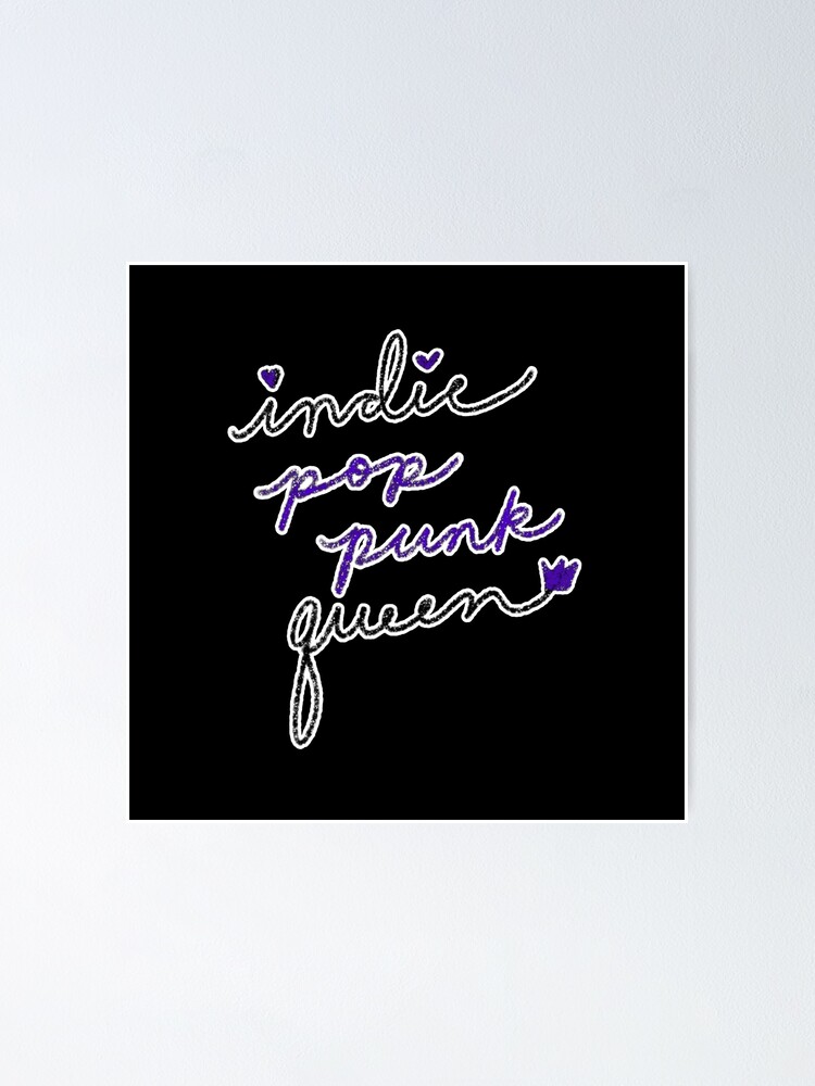 "Indie Pop Punk Queen" Poster for Sale by bunnyhopshop | Redbubble