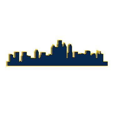 "Philly Skyline Drexel Sticker" Sticker for Sale by AashviPatel | Redbubble