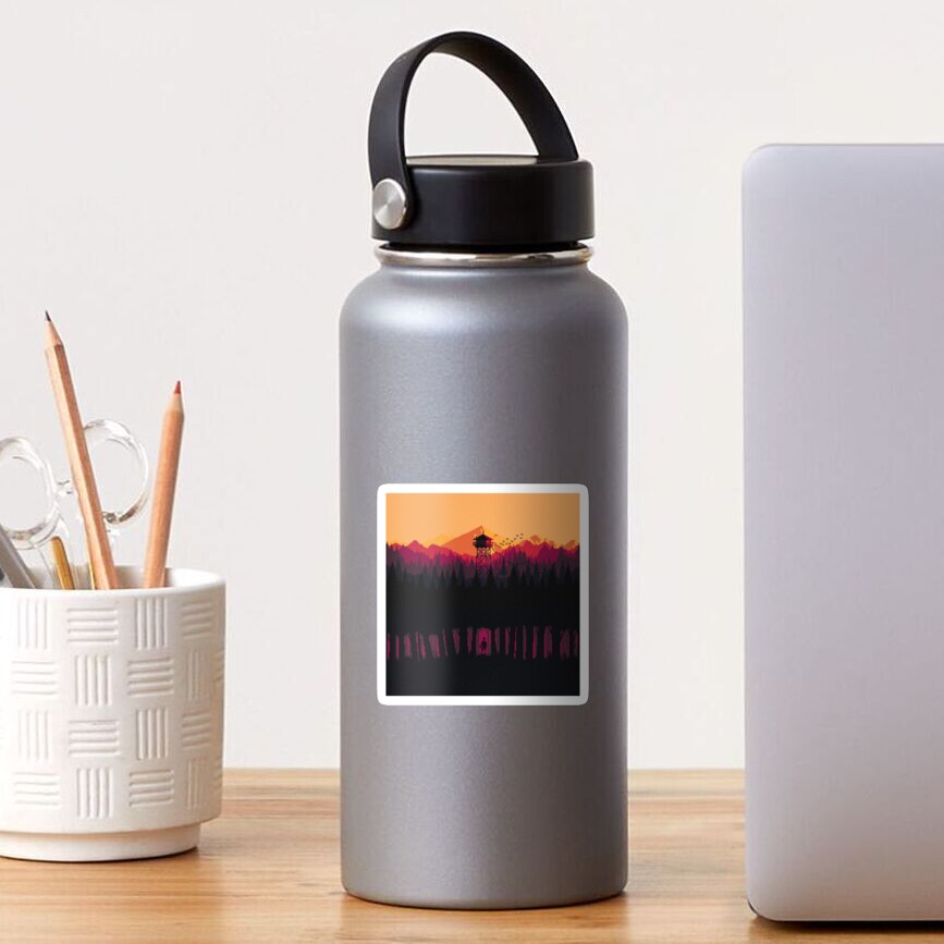 "Firewatch Pixel Art " Sticker for Sale by Colxbat | Redbubble