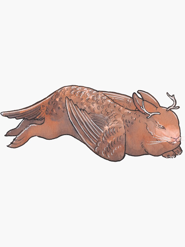 "Fantasy creature, Skvader" Sticker for Sale by Hasel-Anne | Redbubble