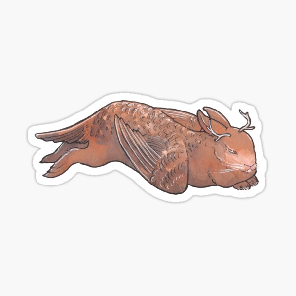 "Fantasy creature, Skvader" Sticker for Sale by Hasel-Anne | Redbubble