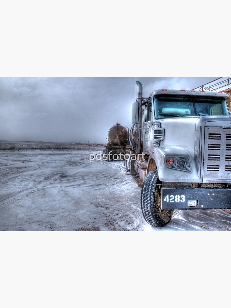 "Big old Freightliner." Canvas Print by pdsfotoart | Redbubble