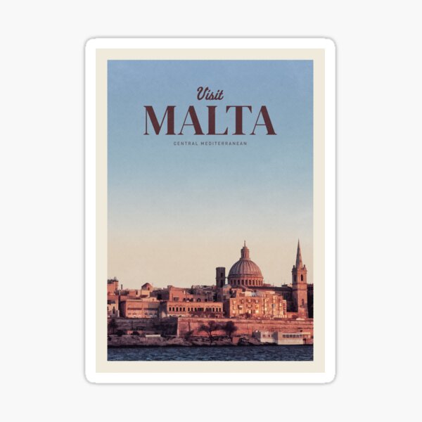 "Visit Malta" Sticker by CallumGardiner | Redbubble