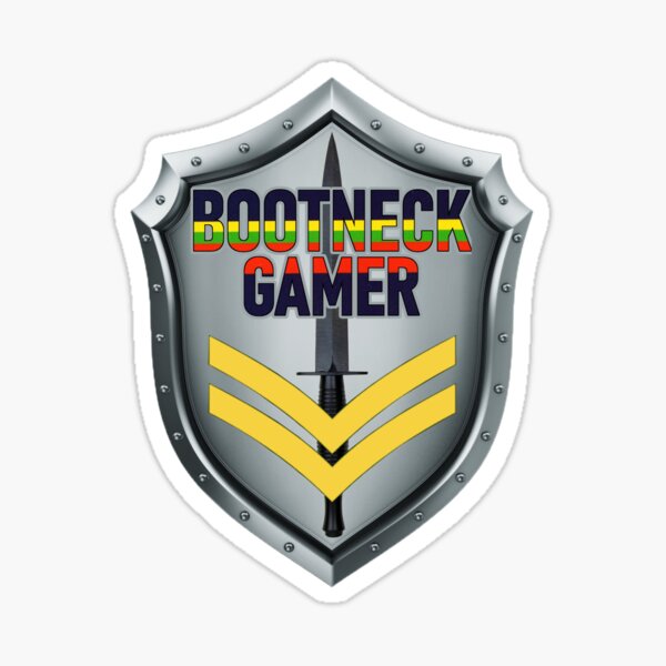 "Bootneck Gamer Shield Logo" Sticker for Sale by BtnckGmr | Redbubble