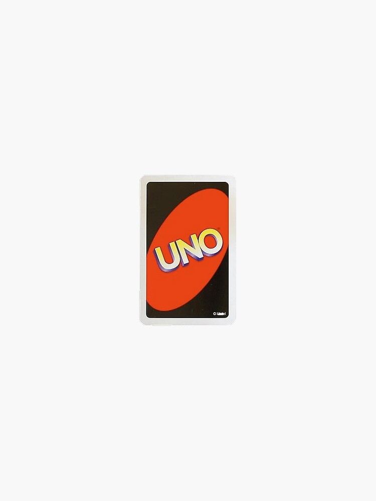 "Uno Card" Sticker by ZeroPancakes | Redbubble