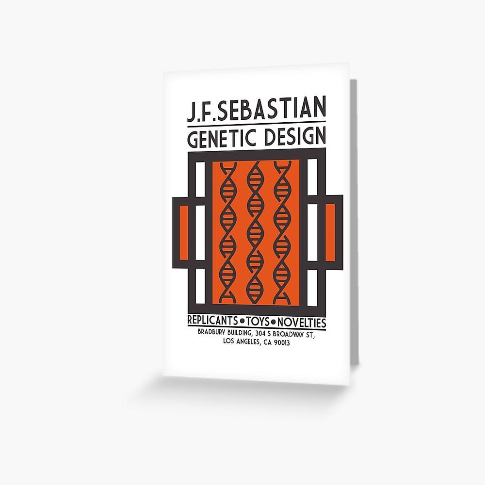 "JF SEBASTIAN GENETIC DESIGN - Blade Runner" Greeting Card by ...
