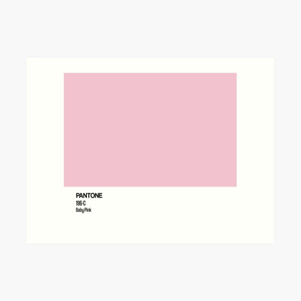 "Pantone - Baby Pink" Art Print for Sale by HouseofBalloon | Redbubble