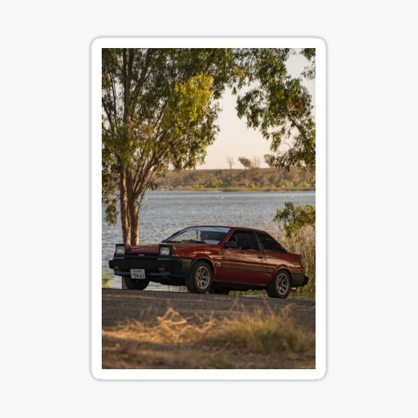 "AE86" Sticker by BlockedOutMafia | Redbubble