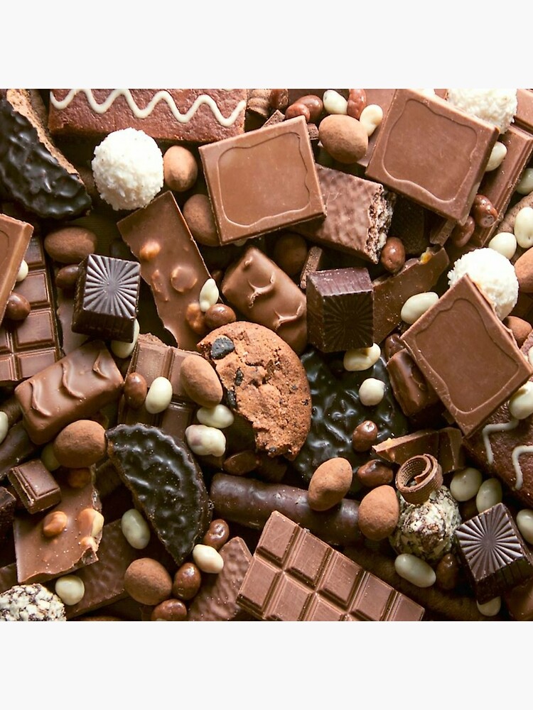 "Chocolate Sweets Collage" Poster for Sale by bdanmartin | Redbubble