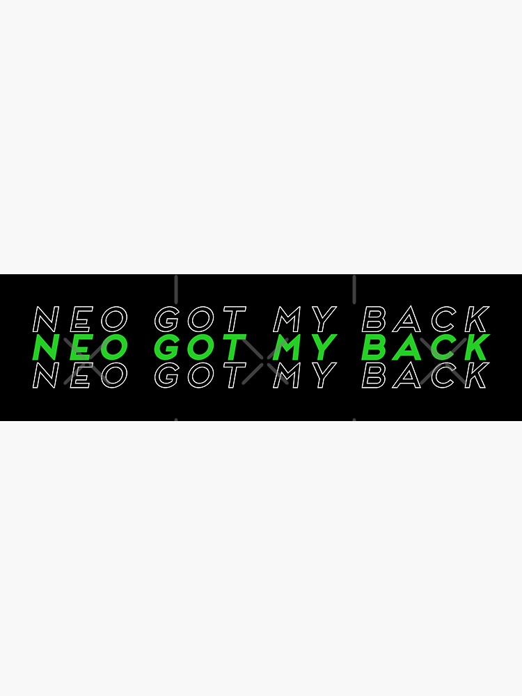 "Neo Got My Back NCT 2018 Black" Sticker for Sale by chuuyatrash ...