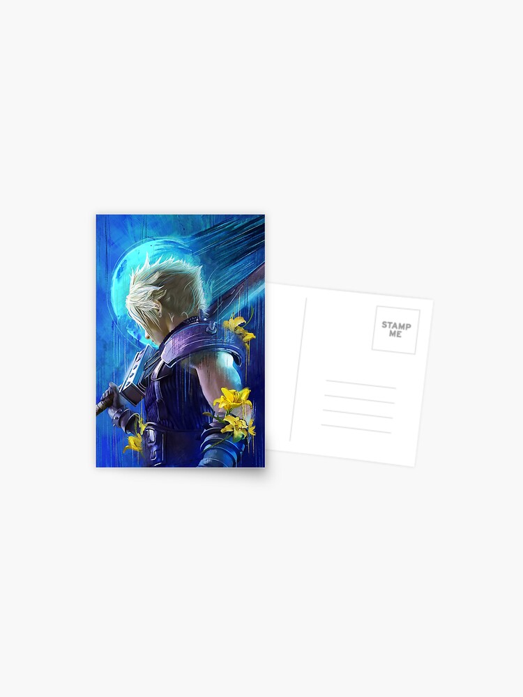 " Cloud Strife - Final Fantasy VII- Yellow Flower Aerith" Postcard by ...