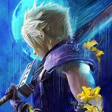 " Cloud Strife - Final Fantasy VII- Yellow Flower Aerith" Postcard by ...