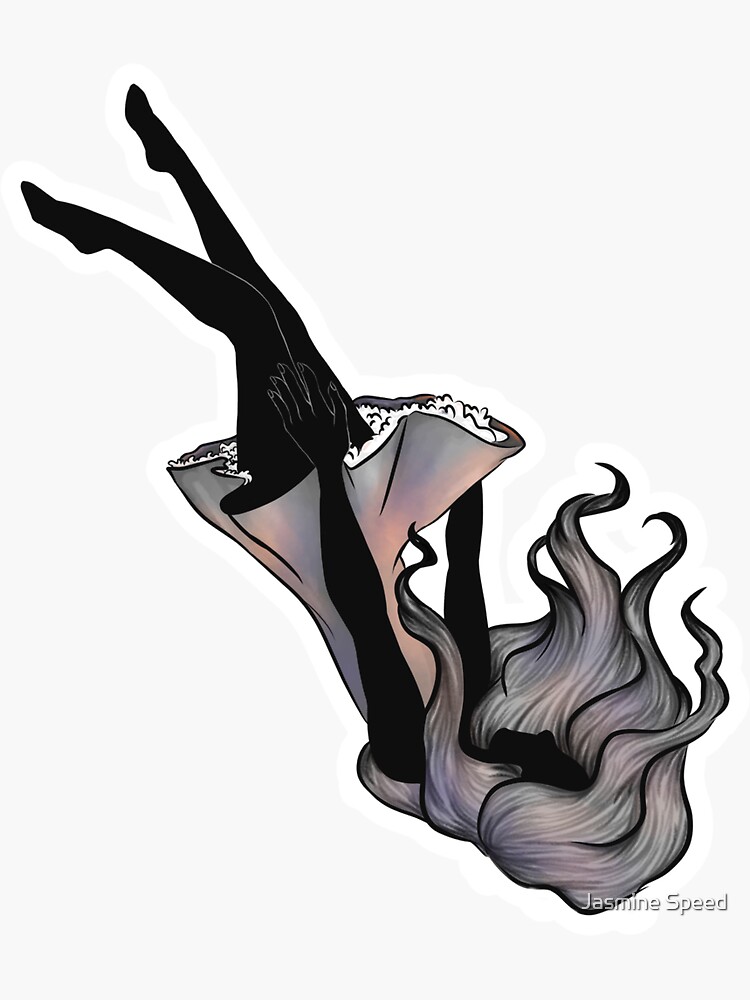 "Falling Sticker Version" Sticker for Sale by witchblxxd | Redbubble