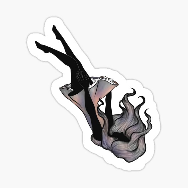 "Falling Sticker Version" Sticker for Sale by witchblxxd | Redbubble