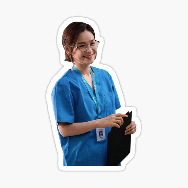 "Hospital Playlist - Chae Song Hwa scrubs" Sticker for Sale by apunrai ...