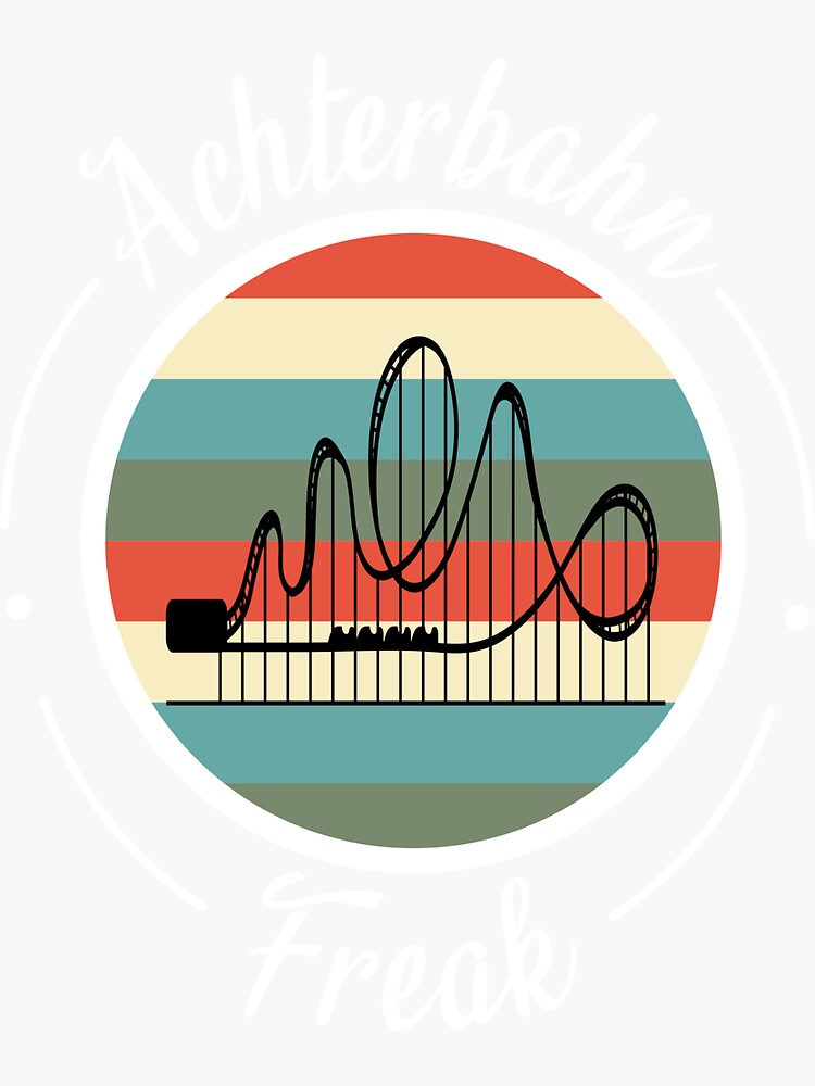 "Roller coaster rollercoaster theme park gift idea" Sticker for Sale by ...