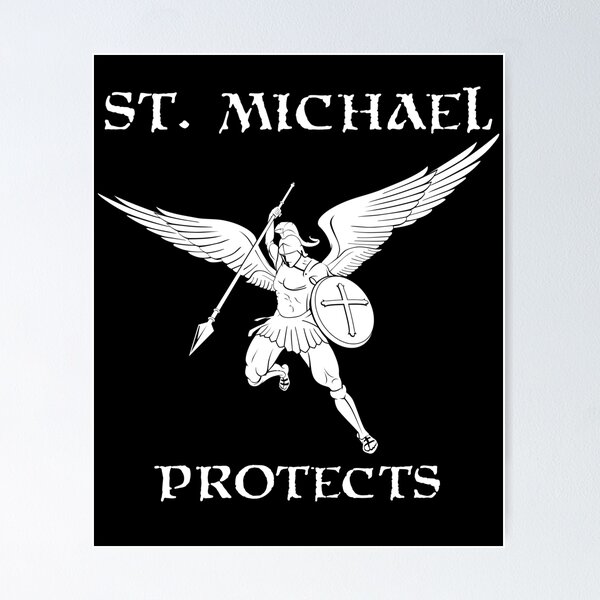 "White Archangel Saint Michael" Poster for Sale by MedievalWear | Redbubble
