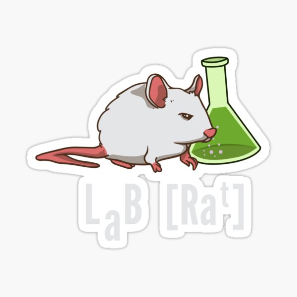 "Lab Rat Science Chemistry Professor Laboratory" Sticker for Sale by ...