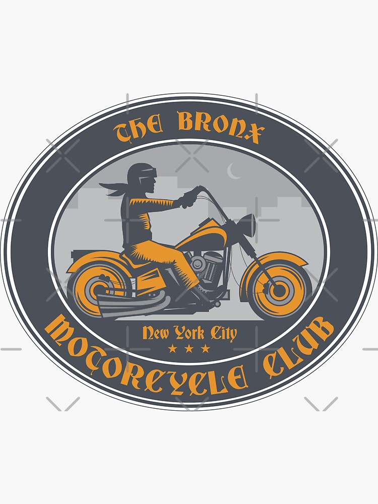 "Motorcycle Club" Sticker for Sale by studio838 | Redbubble