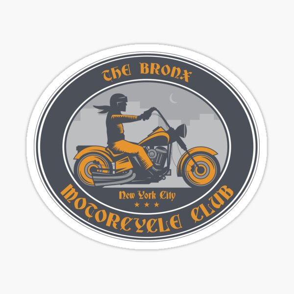 "Motorcycle Club" Sticker for Sale by studio838 | Redbubble