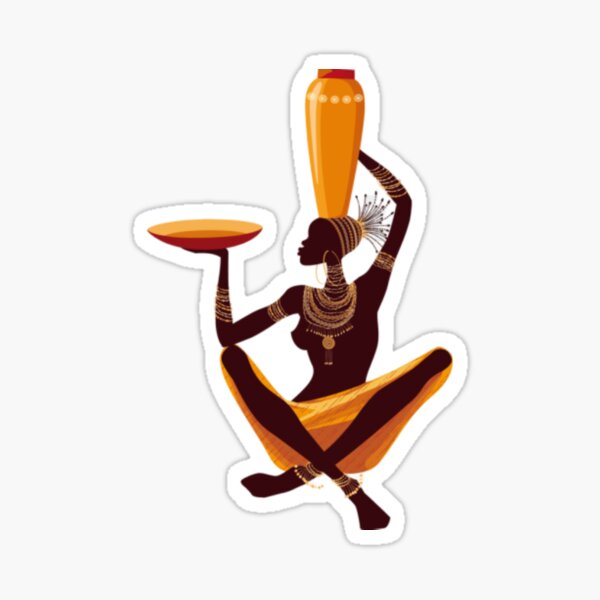 "African art painting" Sticker for Sale by taveulrangue | Redbubble