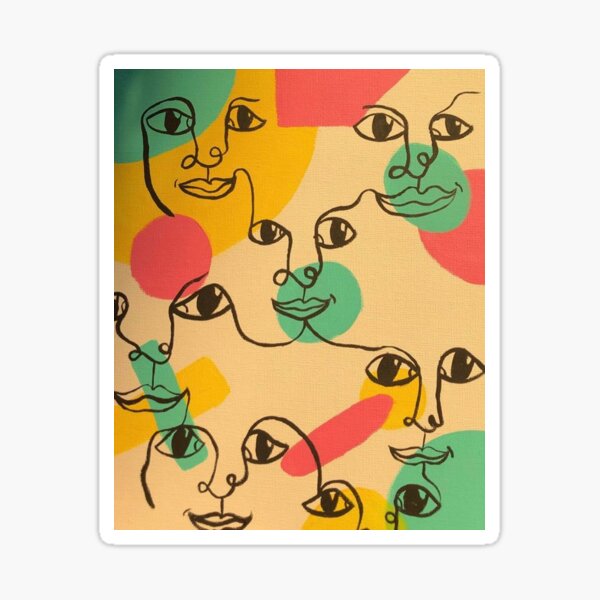"there were so many pretty people, so many pretty faces" Sticker by ...