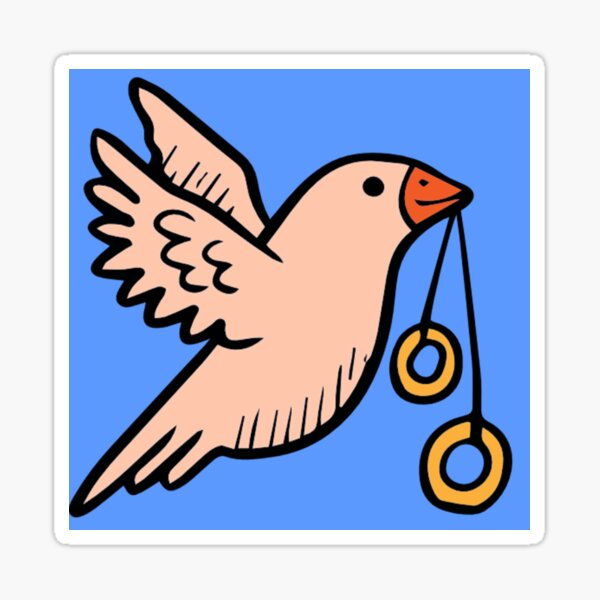 "bird designed for red bubble" Sticker for Sale by suman10 | Redbubble