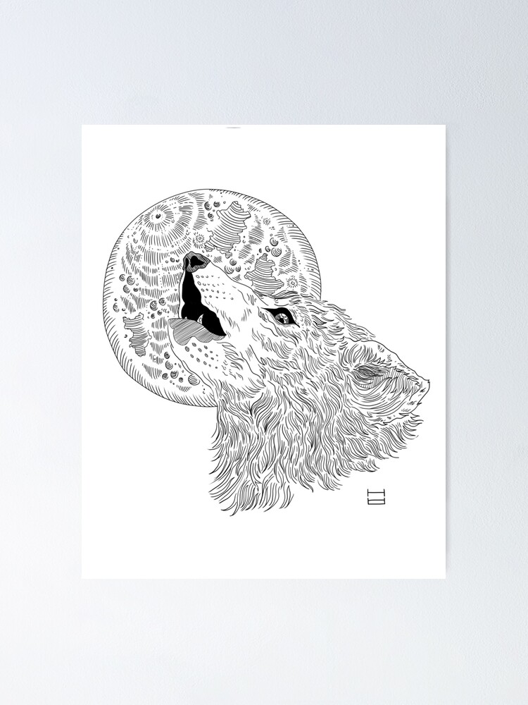 "Awoo Wolf" Poster for Sale by Artn0tmadness | Redbubble