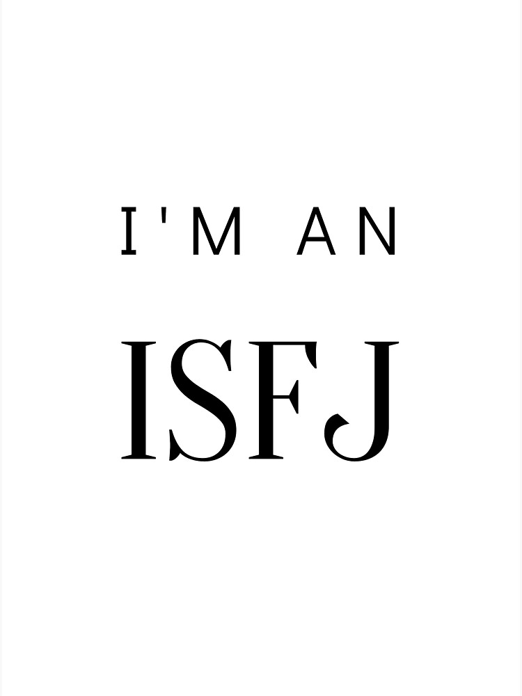 "ISFJ" Poster by Ignis15 | Redbubble