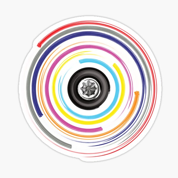 "Formula 1 In Motion" Sticker for Sale by Beardycat | Redbubble