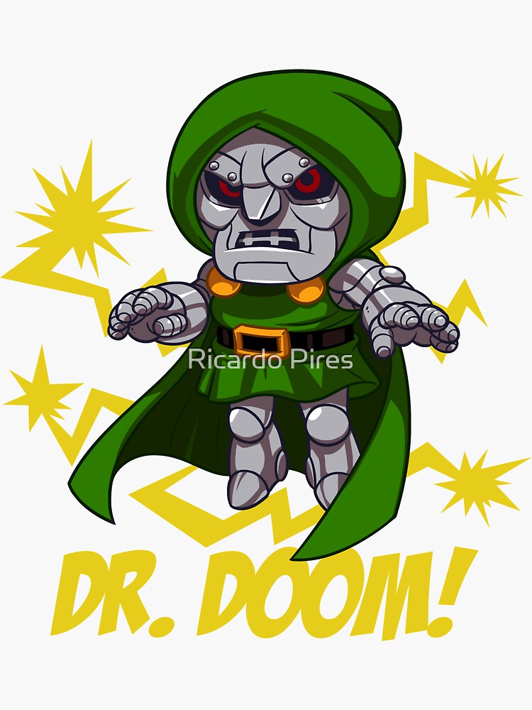 "Dr Doom" Sticker for Sale by zlinx83 | Redbubble