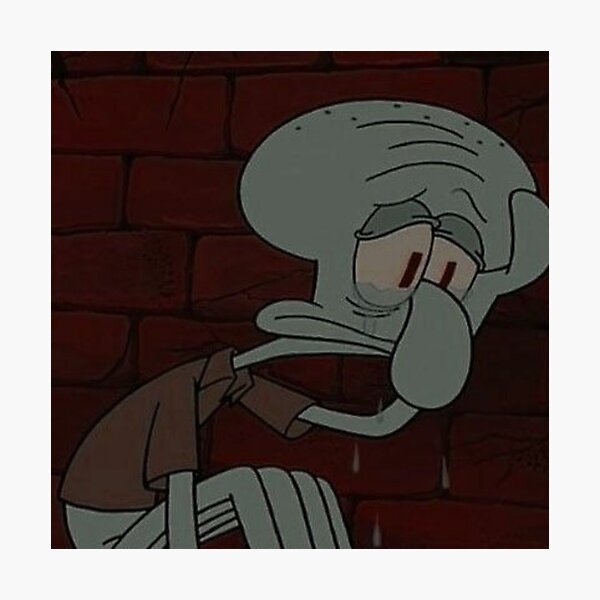Squidward Sad Face