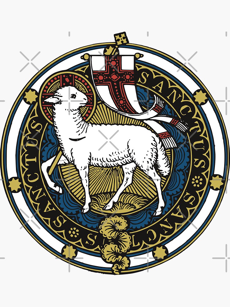 "Agnus Dei" Sticker for Sale by Beltschazar | Redbubble