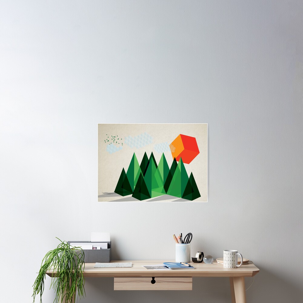 "Geo-graphic" Poster by modernistdesign | Redbubble