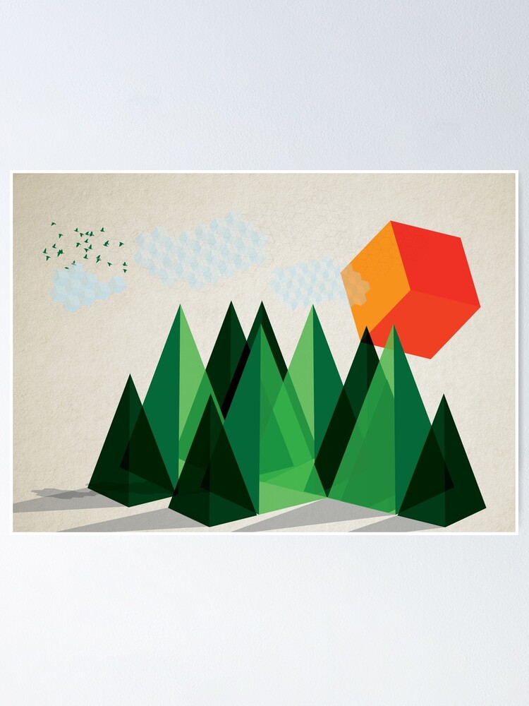 "Geo-graphic" Poster by modernistdesign | Redbubble