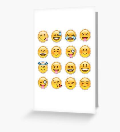 Emoji: Greeting Cards | Redbubble