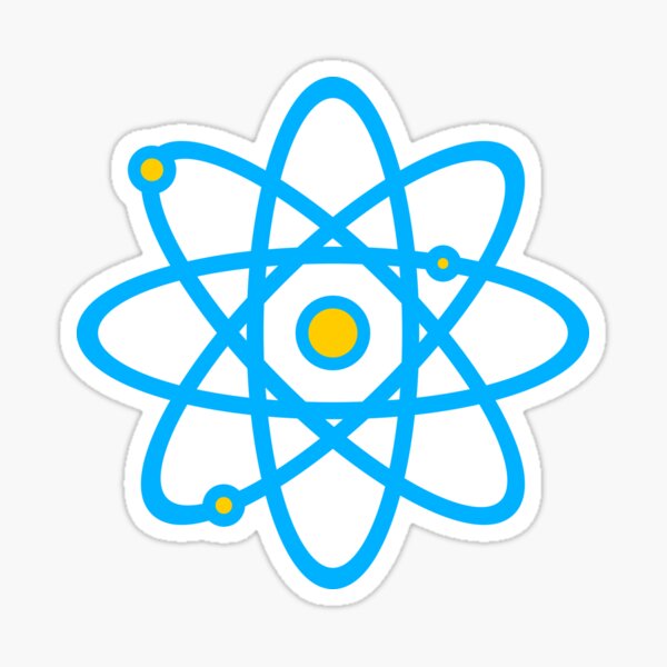 "Atom" Sticker for Sale by Kreativista | Redbubble