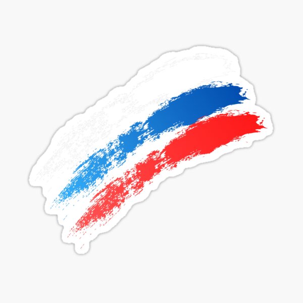 "Russian flag" Sticker for Sale by SemirRM | Redbubble