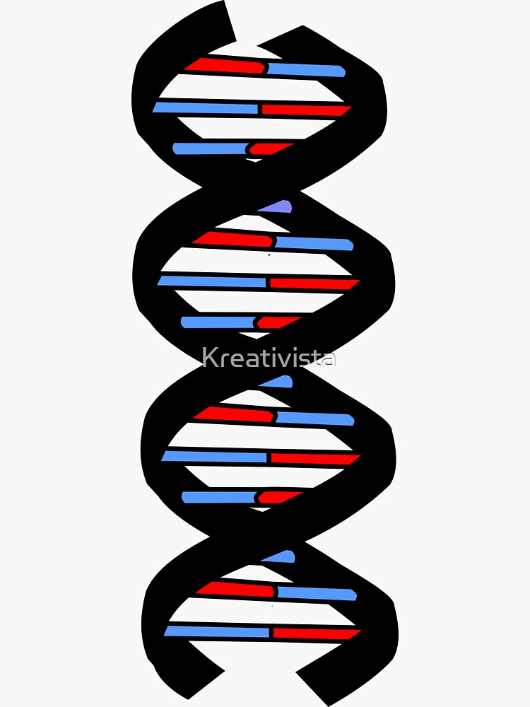"DNA" Sticker for Sale by Kreativista | Redbubble