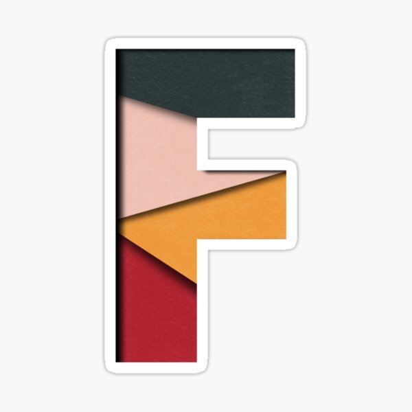 "Letter F" Sticker for Sale by emilyhowell5 | Redbubble