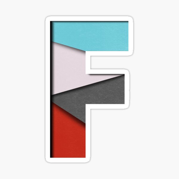 "Letter F" Sticker for Sale by emilyhowell5 | Redbubble
