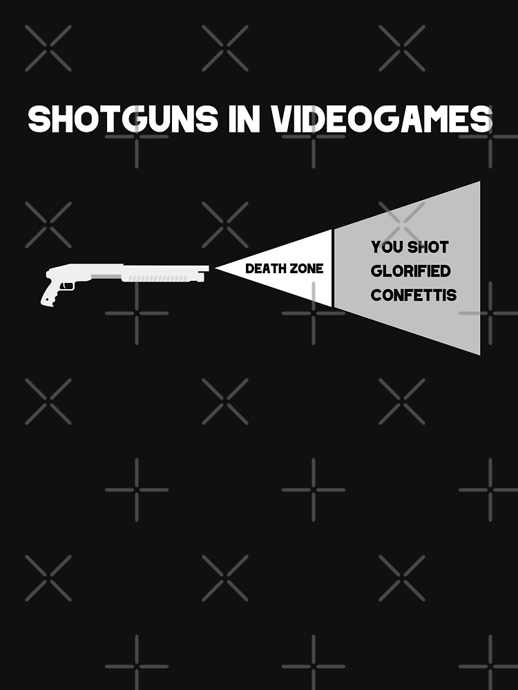 "Video Game - Shotgun in Video Games - Funny Gaming Gifts For Gamers" T ...