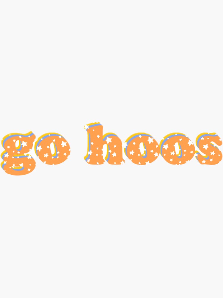 "go hoos + stars" Sticker by cats-corner | Redbubble