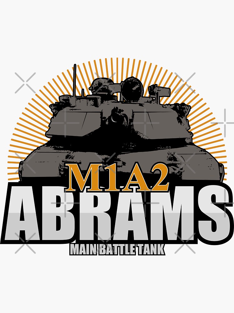 "M1A2 Abrams" Sticker by StrongVlad | Redbubble