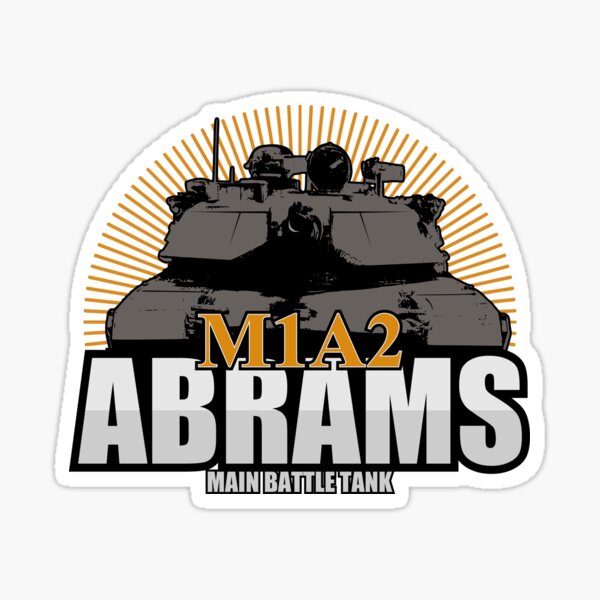 "M1A2 Abrams" Sticker by StrongVlad | Redbubble