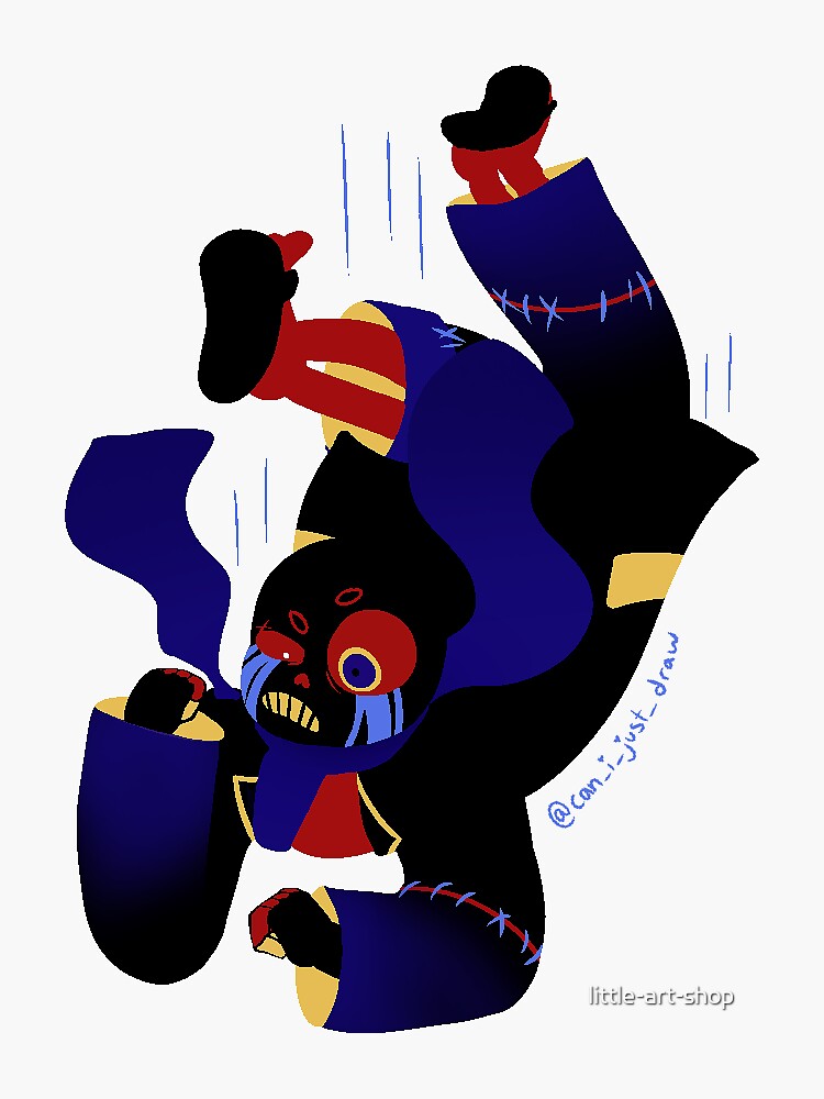 "Error Sans Falling" Sticker for Sale by little-art-shop | Redbubble