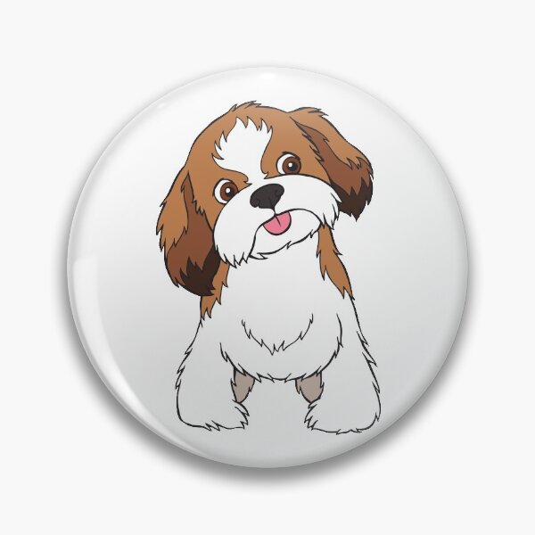 Shih Tzu Pins and Buttons | Redbubble