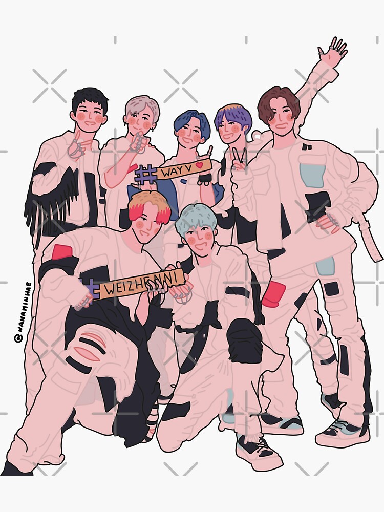 "WayV The show fanart" Sticker by nanaminhae | Redbubble