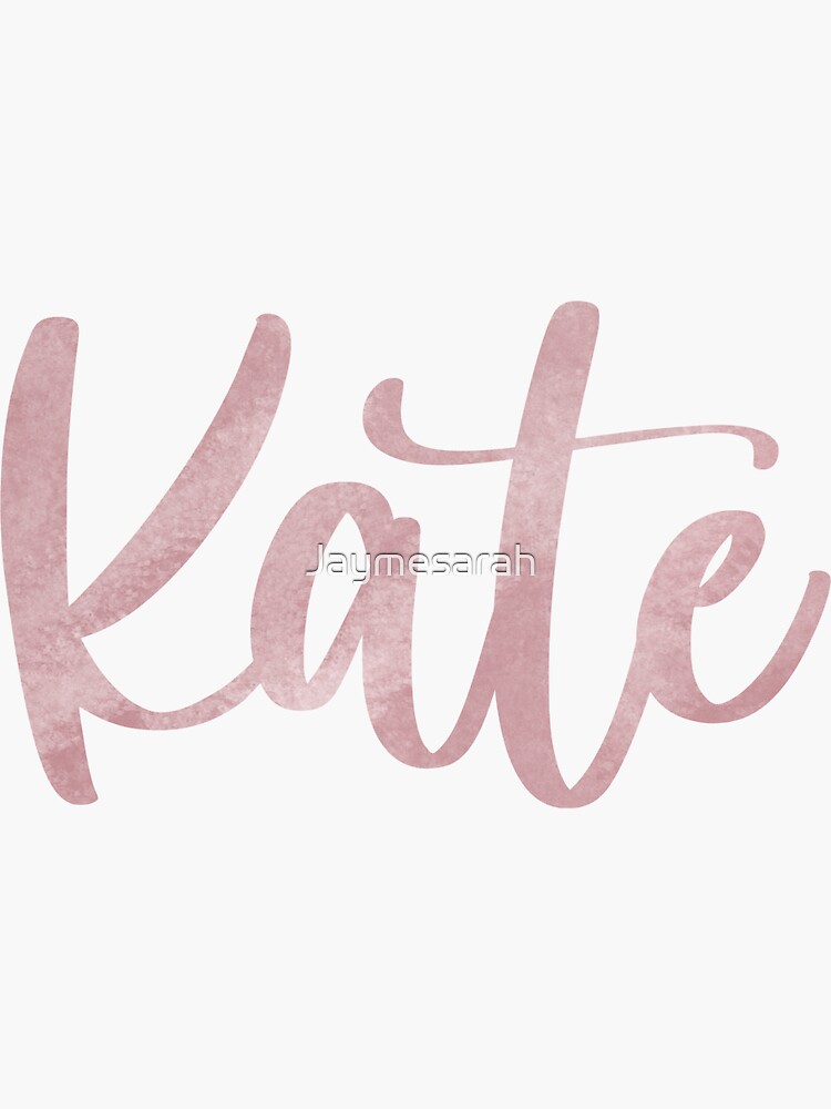 "Kate Pink Watercolor" Sticker for Sale by Jaymesarah | Redbubble
